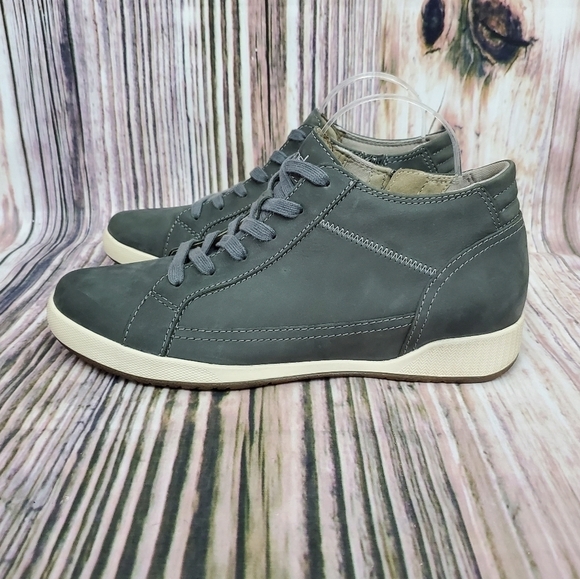 Dansko | Shoes | Dansko Slate Gray Milled Nubuck Lace Up Sneakers ...